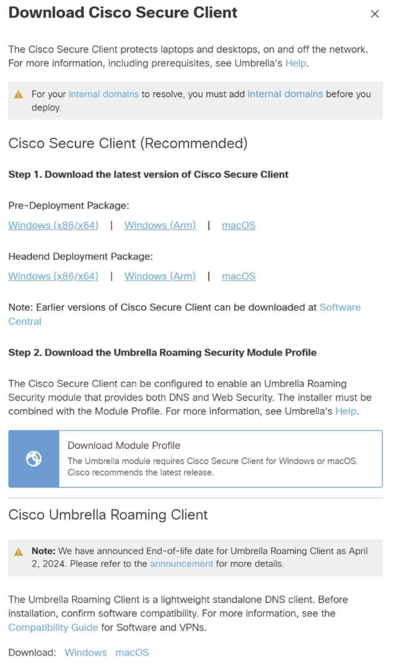 Umbrella Roaming Client Users Benefit from Cisco Secure Client