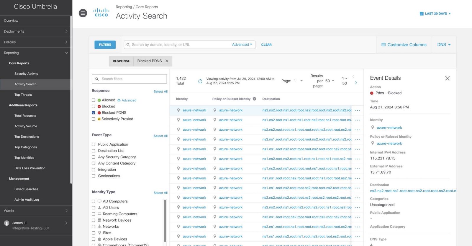 Cisco Umbrella for Gov't: DNS Security & CISA Protective DNS