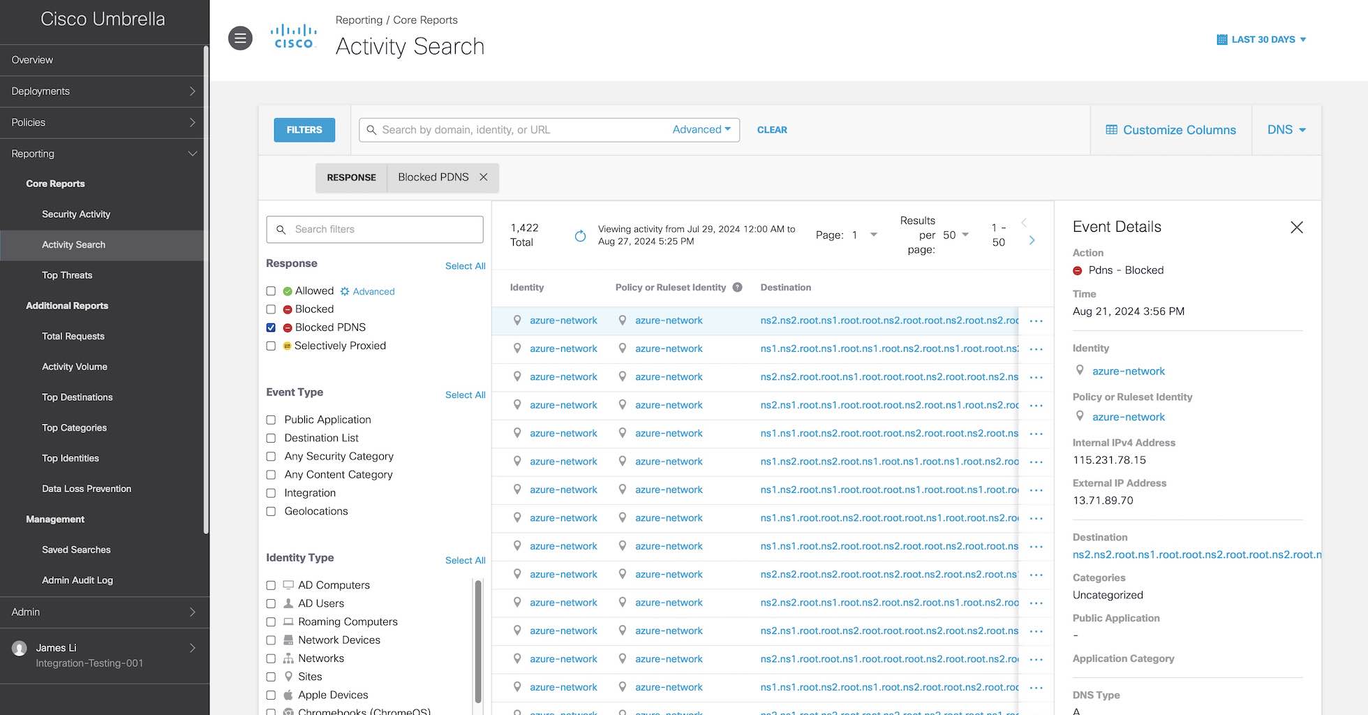 Cisco Umbrella for Gov't: DNS Security & CISA Protective DNS